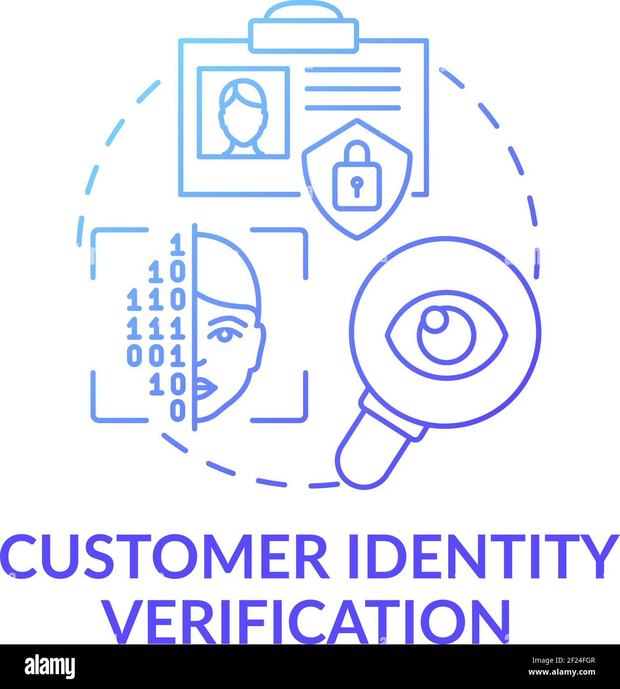 Customer identity verification concept icon Stock Vector Image & Art ...