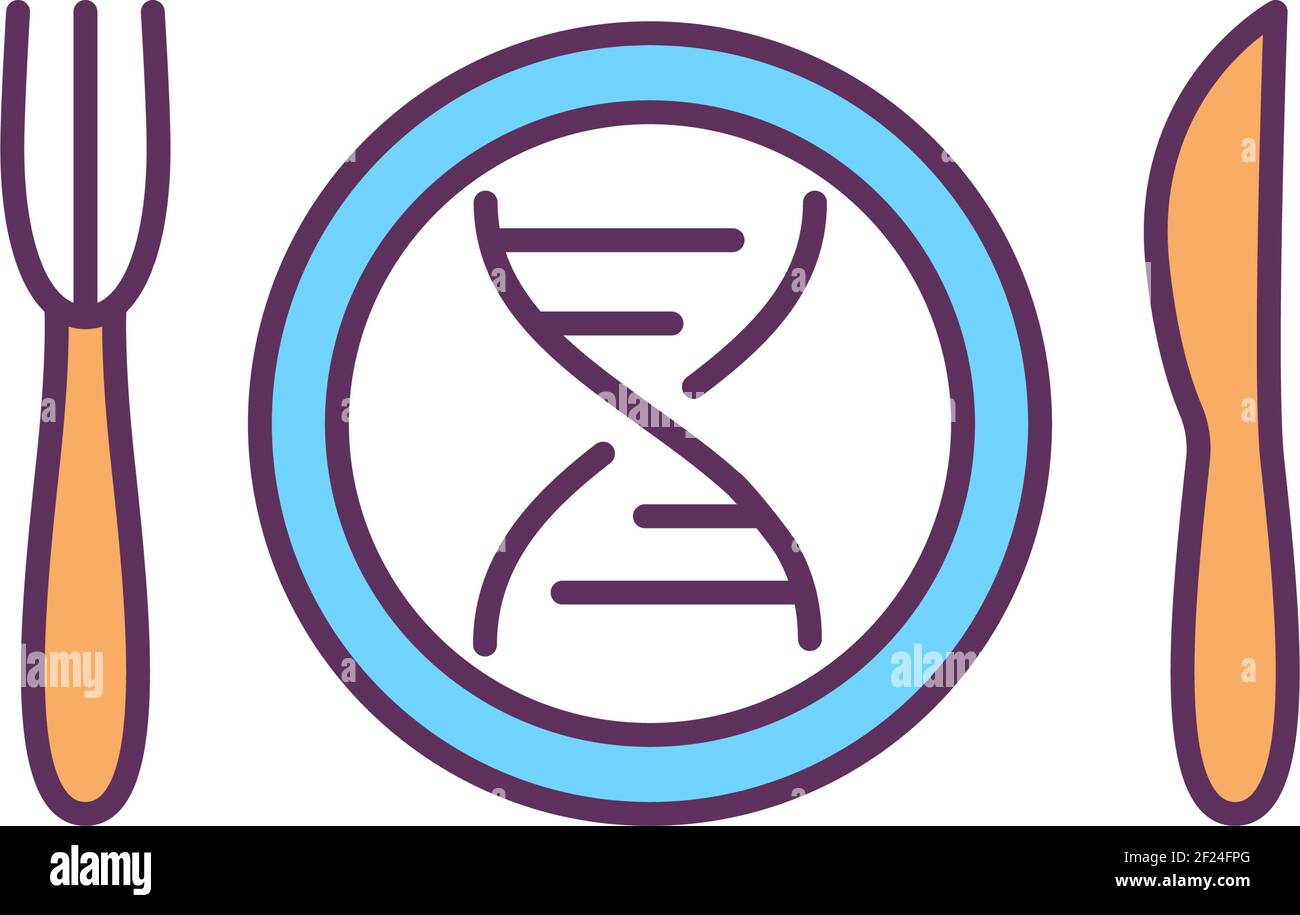 Nutrigenomics RGB color icon Stock Vector Image & Art - Alamy