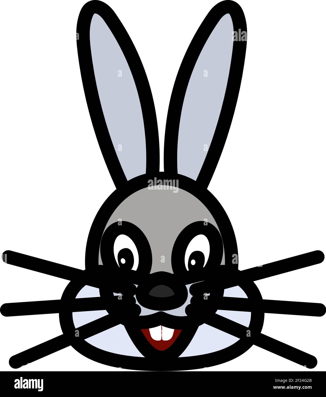 Hare Puppet Doll Icon. Editable Outline With Color Fill Design. Vector ...