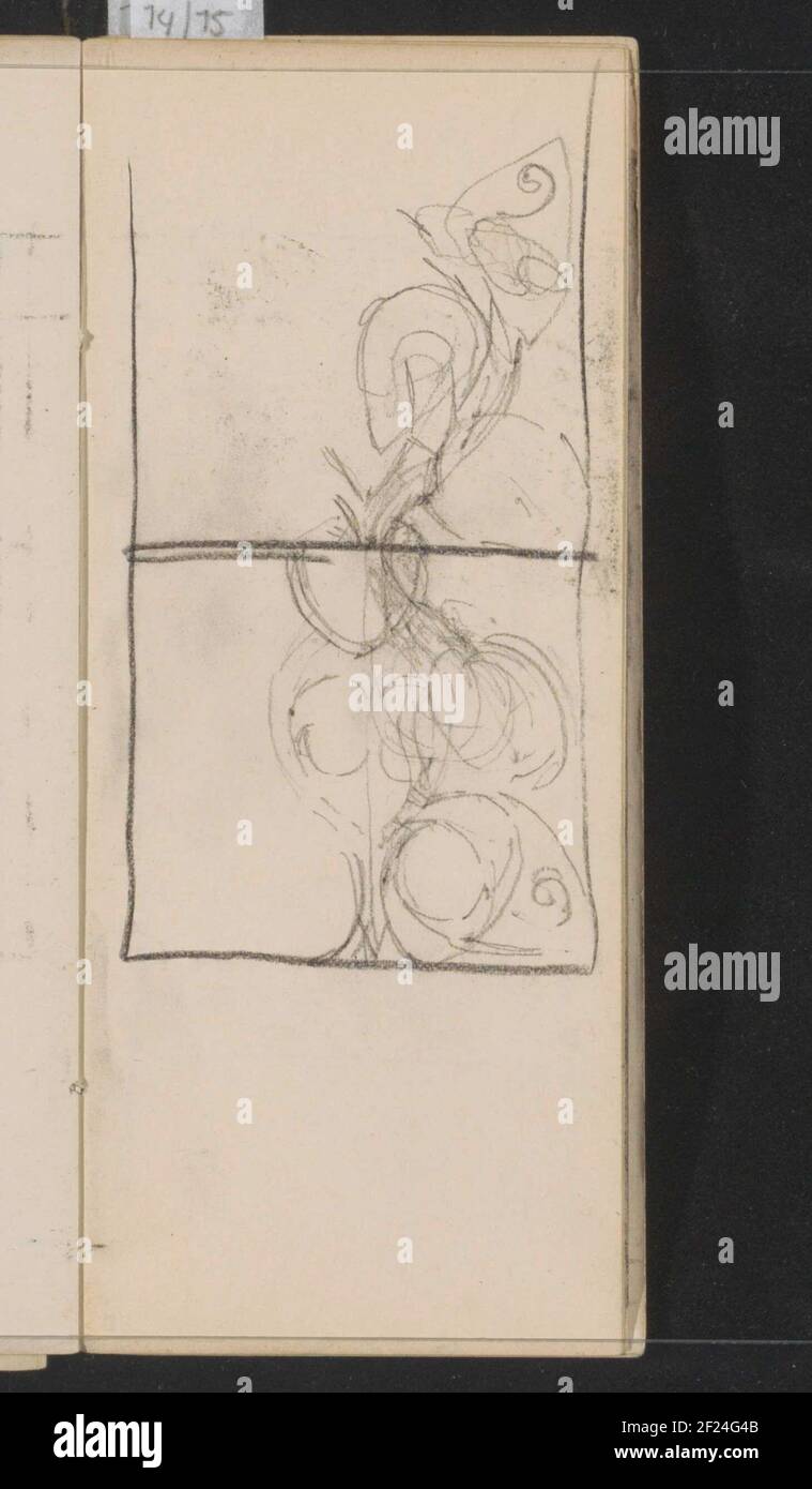 Sheet floral design hand drawing hi-res stock photography and images ...