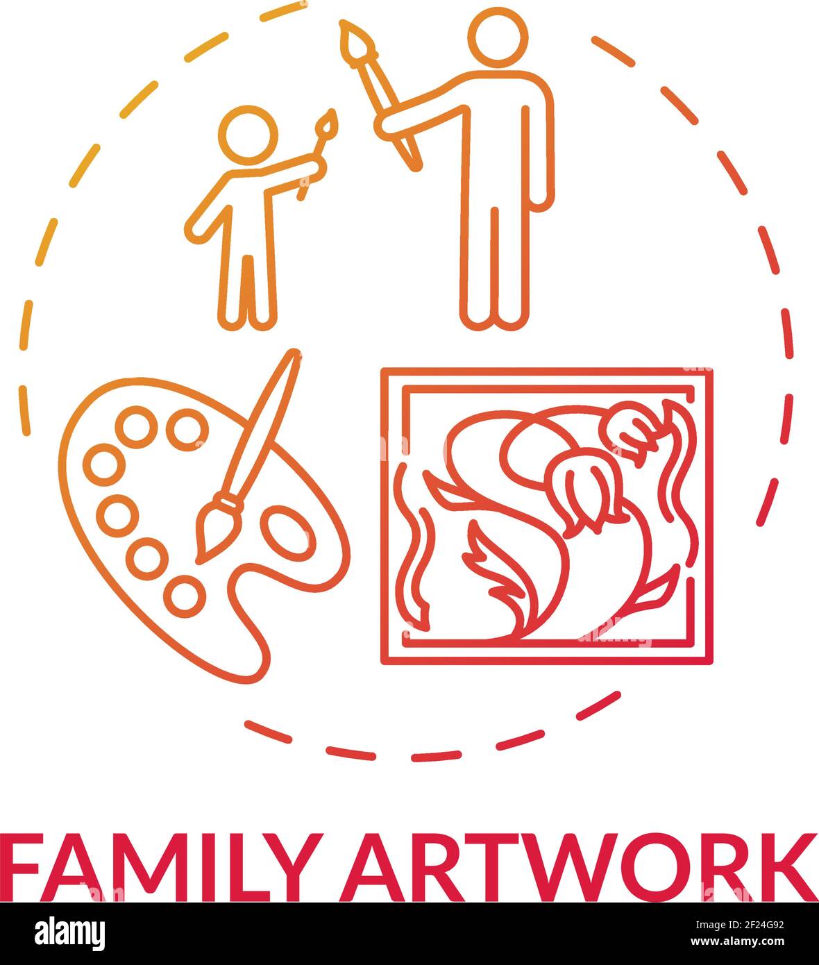 Family artwork concept icon Stock Vector Image & Art - Alamy