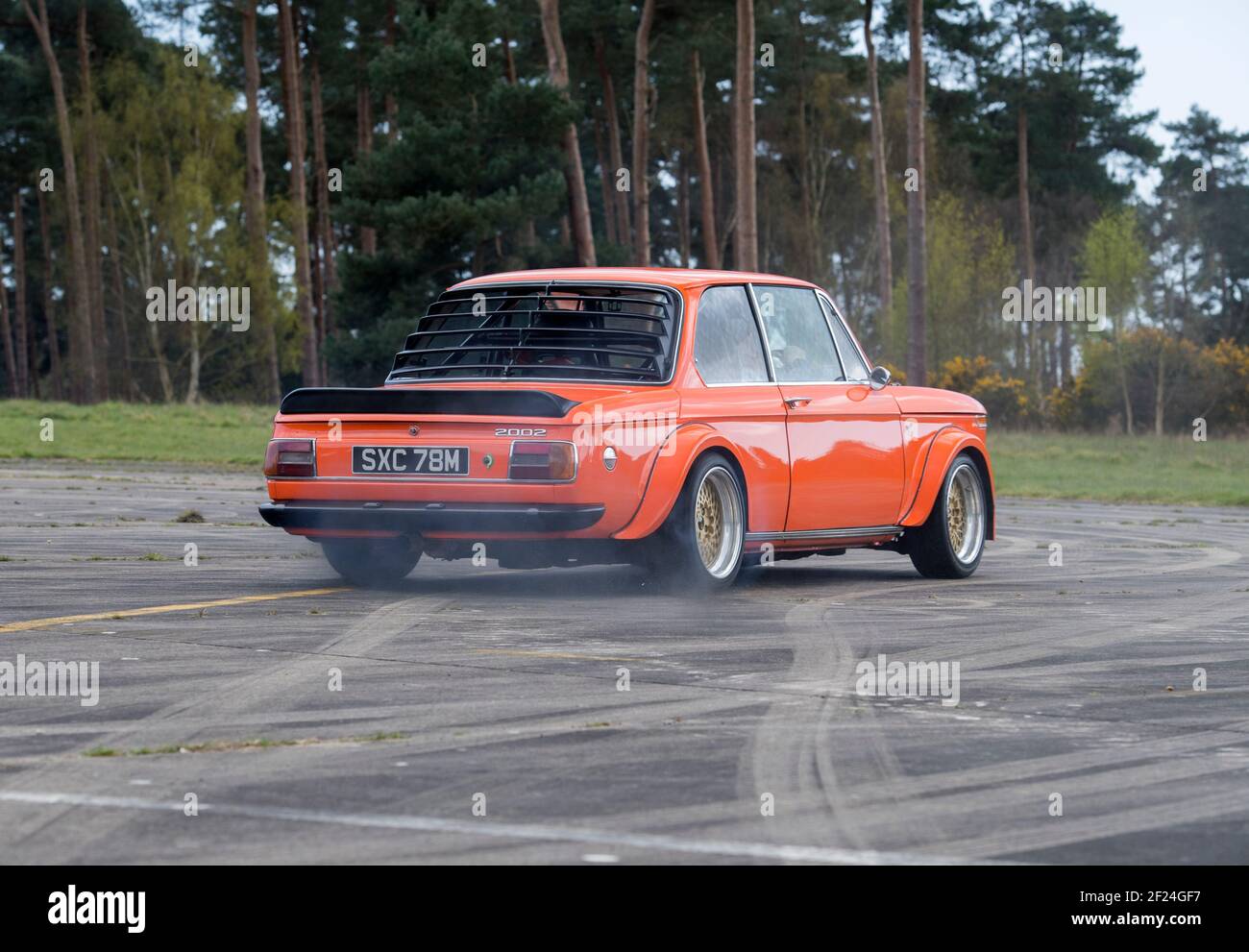 BMW 2002 with a Honda S2000 engine transplant Stock Photo - Alamy