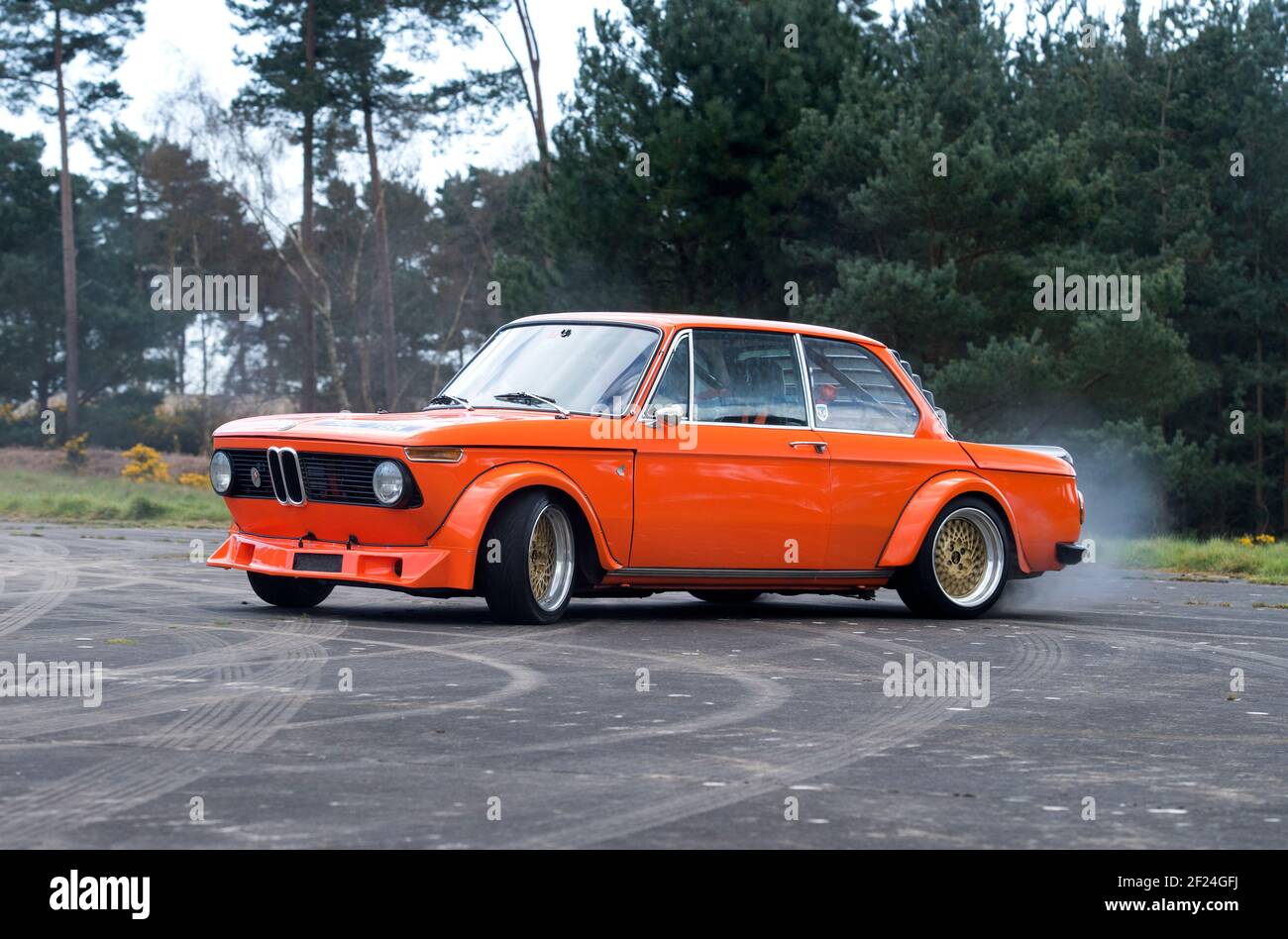 BMW 2002 with a Honda S2000 engine transplant Stock Photo - Alamy
