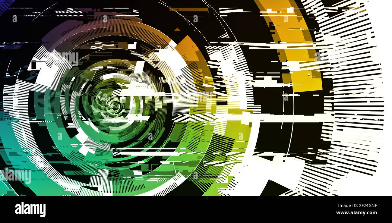 Digital Pixel Noise Glitch Stock Photo - Alamy