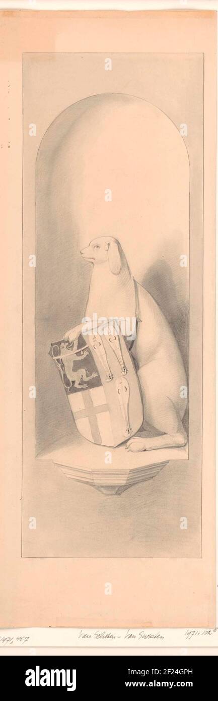 Exterior right panel from a triptych: Alliance weapon from Van Schoten ...