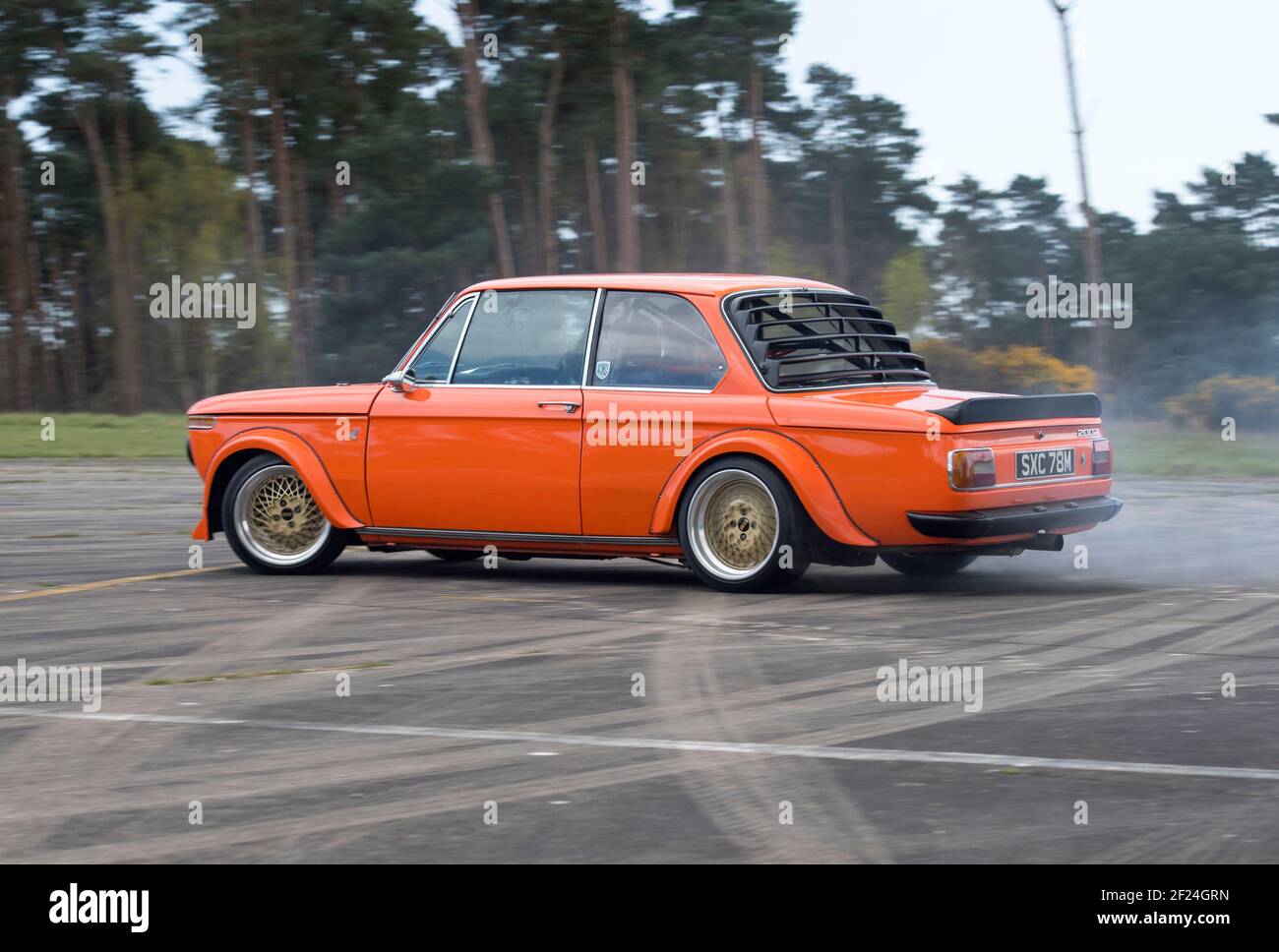 BMW 2002 with a Honda S2000 engine transplant Stock Photo - Alamy