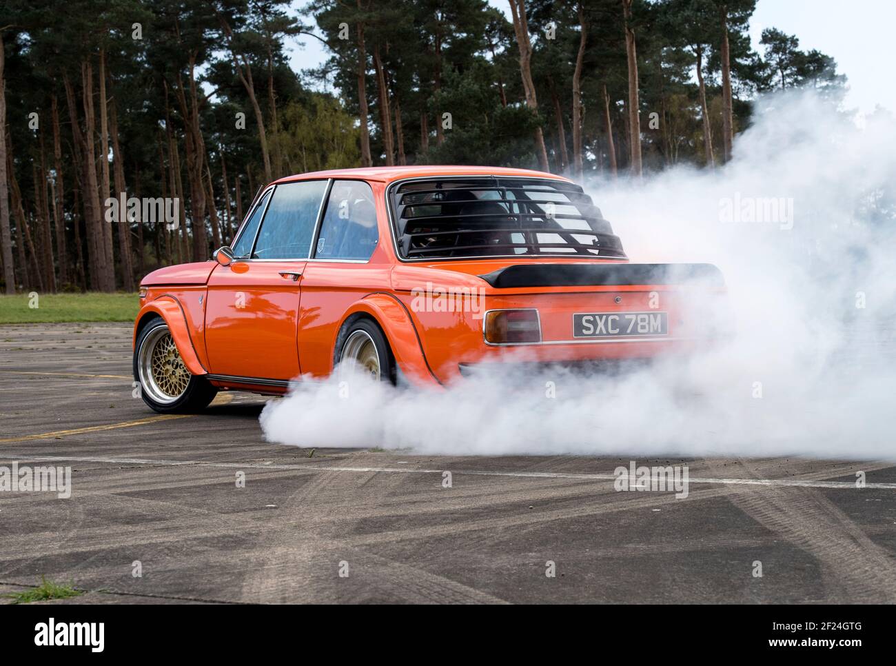 BMW 2002 with a Honda S2000 engine transplant Stock Photo - Alamy