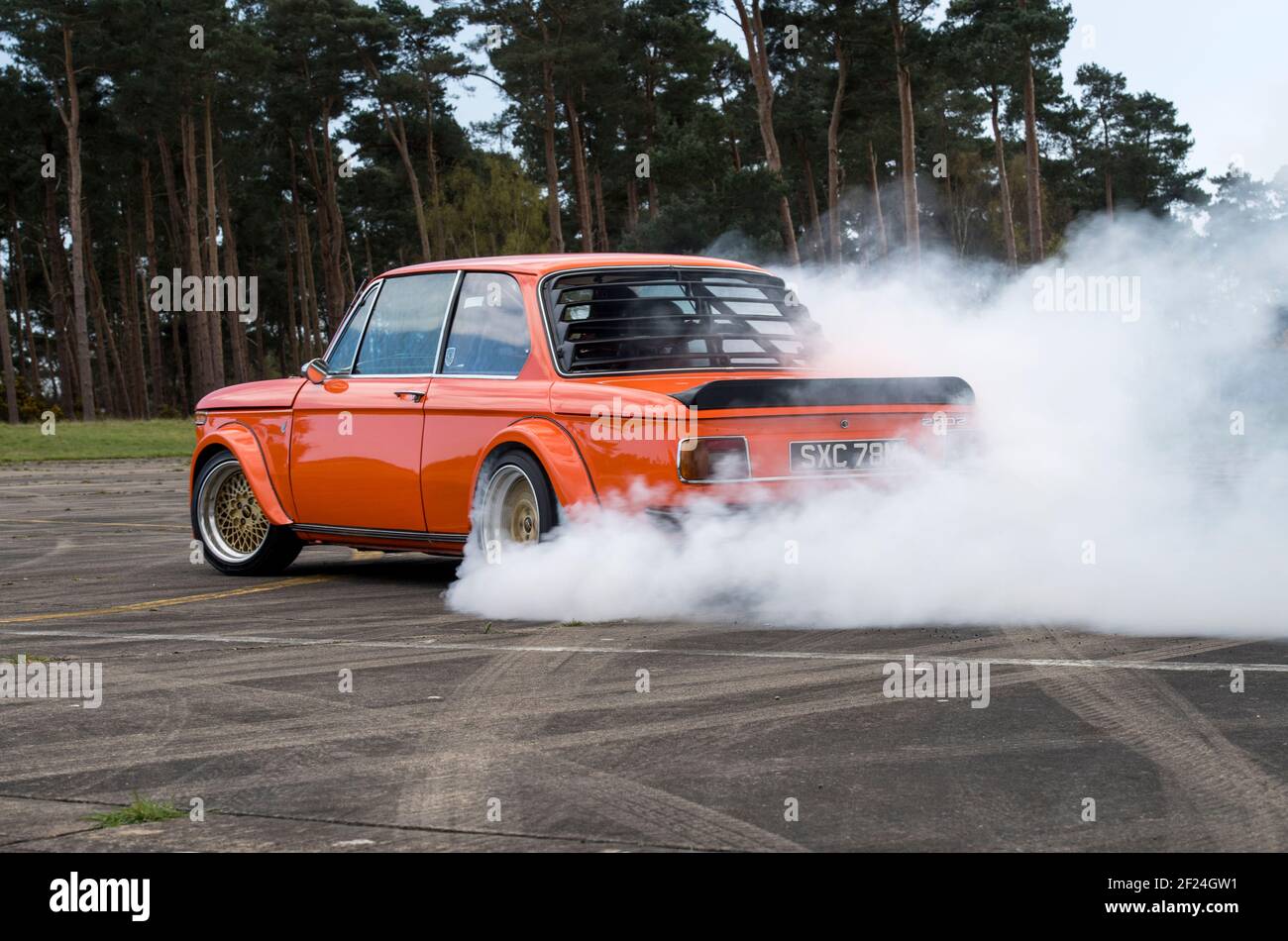 BMW 2002 with a Honda S2000 engine transplant Stock Photo - Alamy