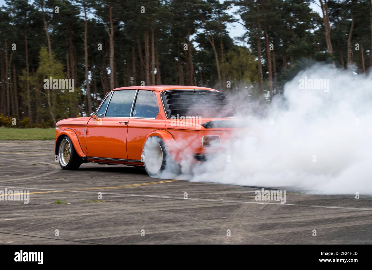 BMW 2002 with a Honda S2000 engine transplant Stock Photo - Alamy