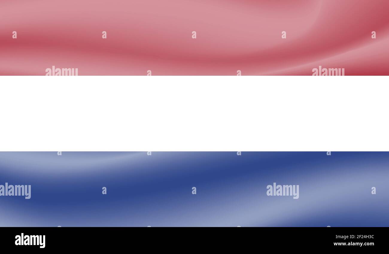 Netherlands flag with waving grunge texture. Vector background Stock ...