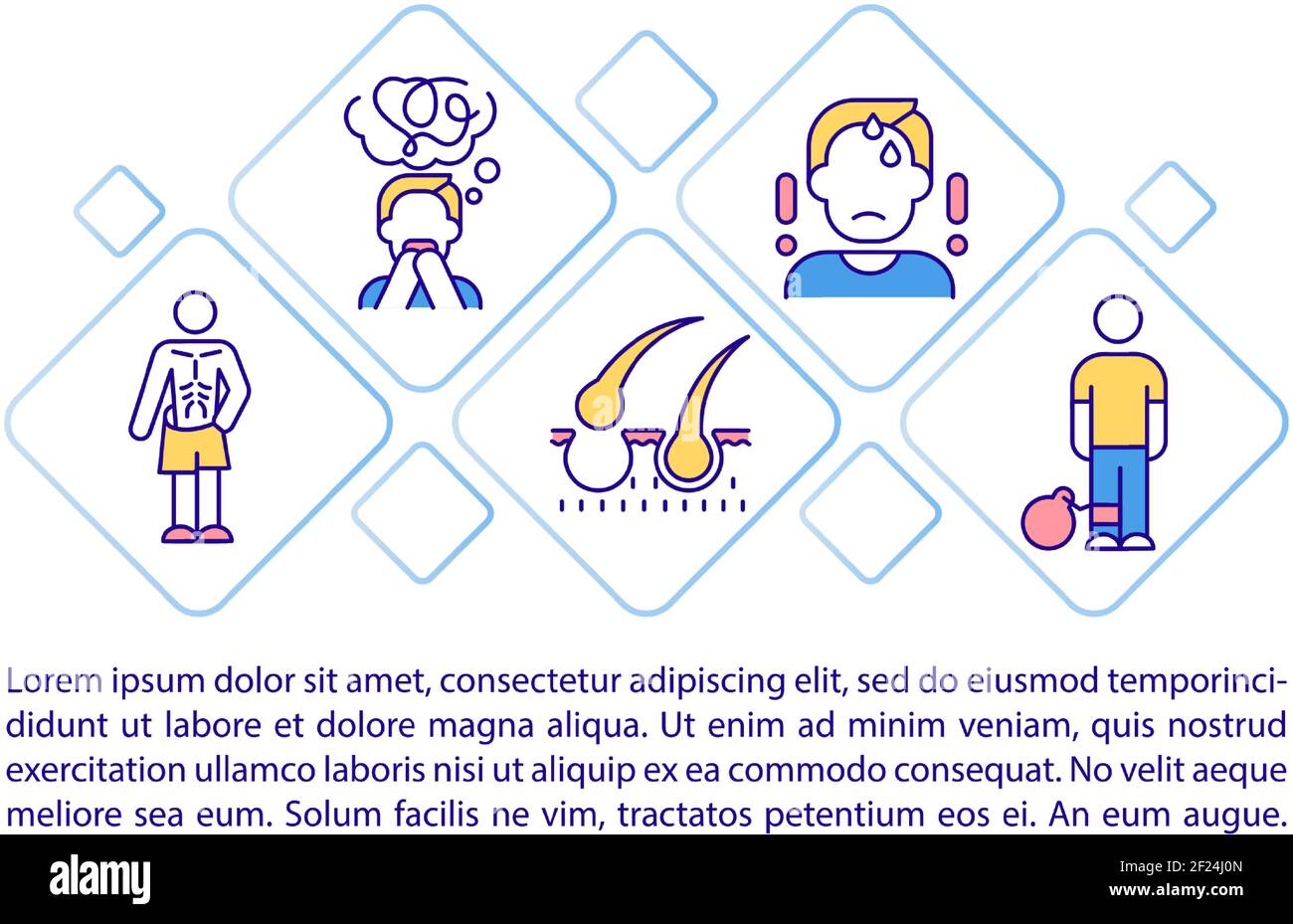 Post covid syndrome concept icon with text Stock Vector Image & Art - Alamy