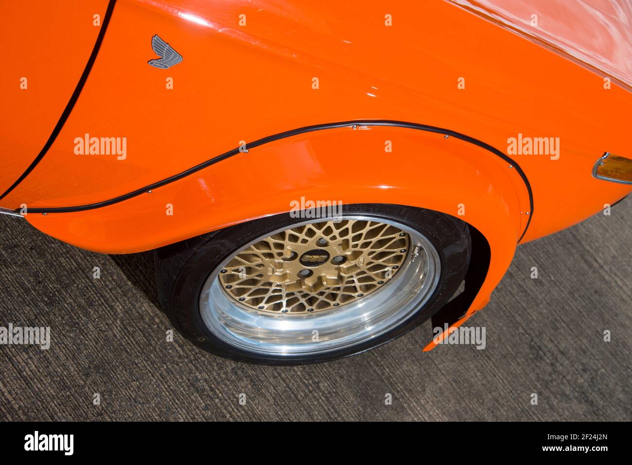 BMW 2002 with a Honda S2000 engine transplant Stock Photo - Alamy