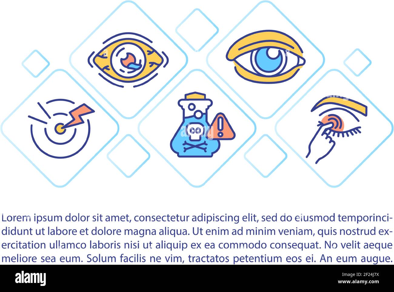 Health of eyes concept icon with text Stock Vector Image & Art - Alamy