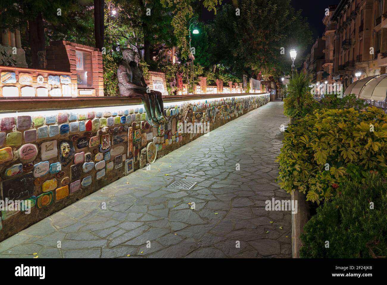 Muretto of Alassio Stock Photo - Alamy