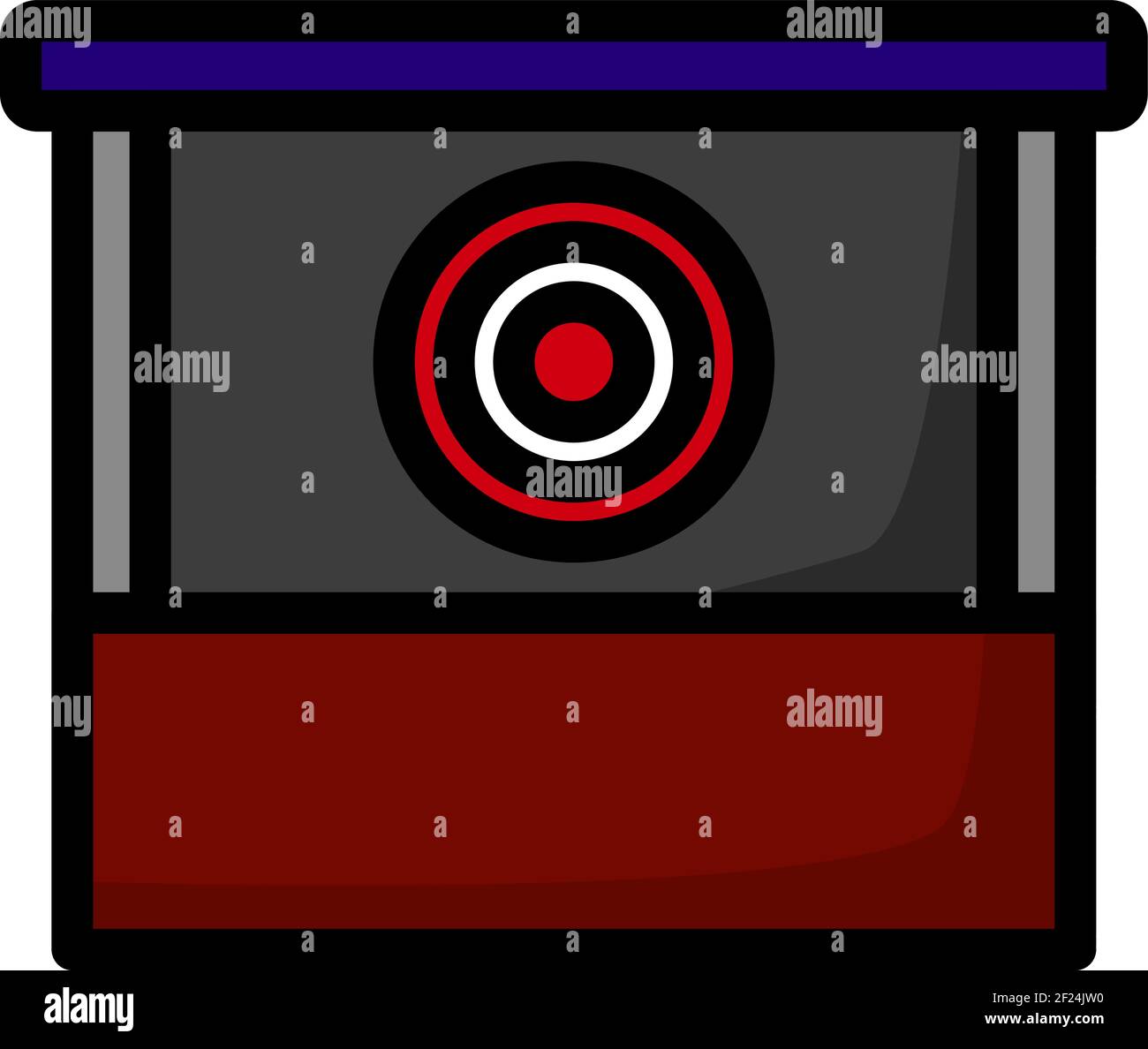 Prize Shooting Range Icon. Editable Outline With Color Fill Design ...