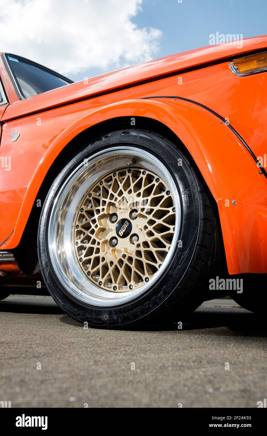 BMW 2002 with a Honda S2000 engine transplant Stock Photo - Alamy