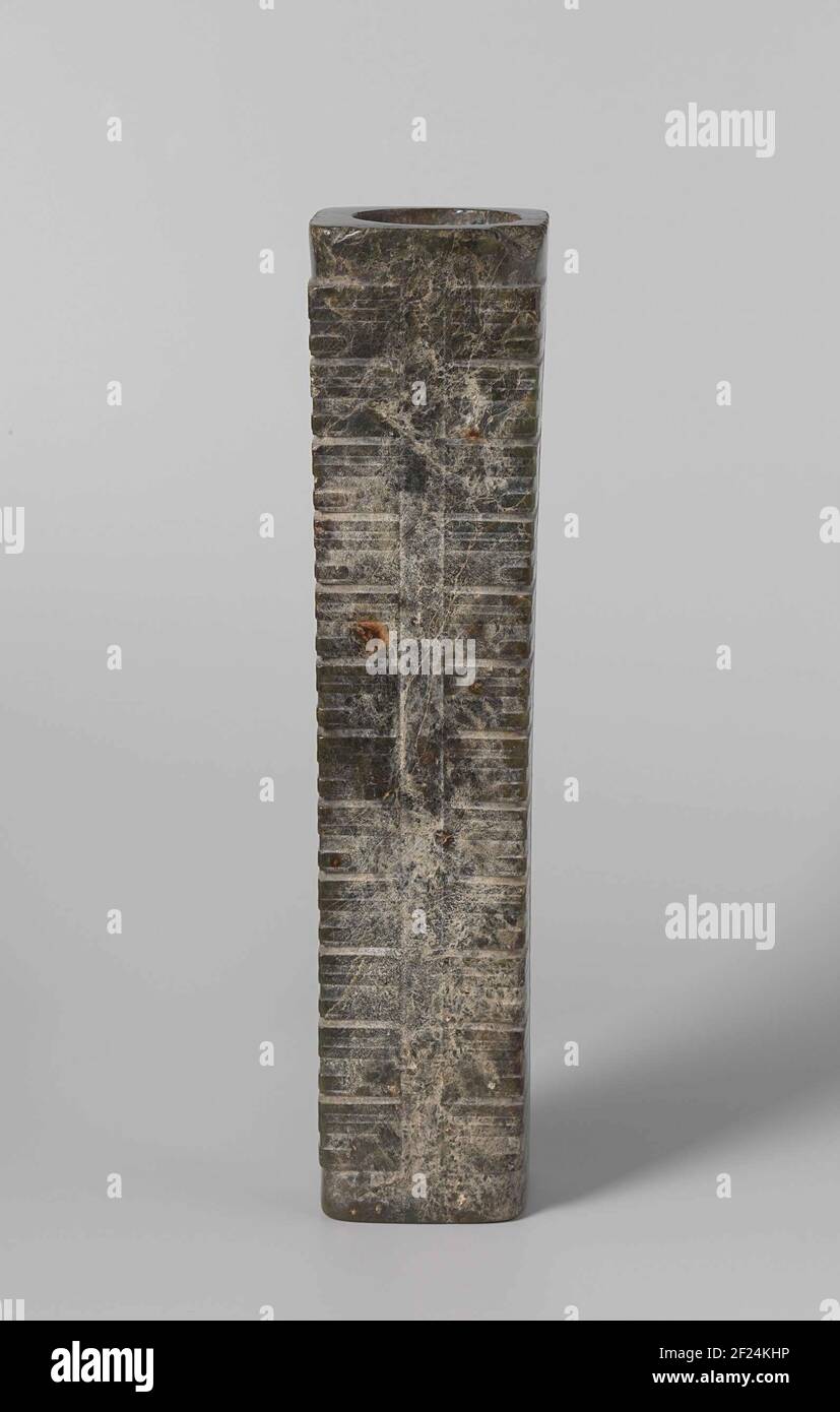 Cong.In prehistoric Chinese tombs, cong tubes (tall, hollow objects ...