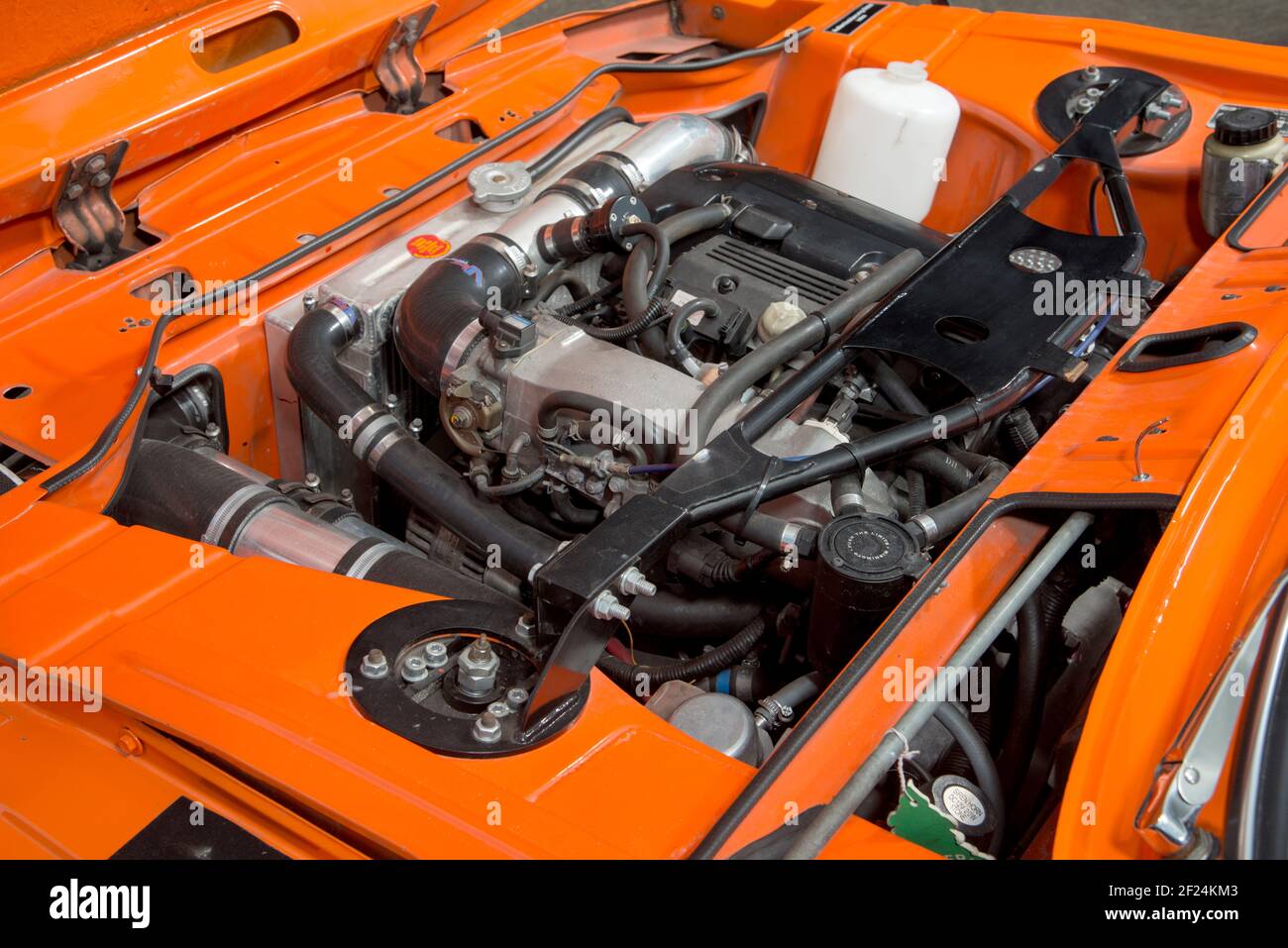 BMW 2002 with a Honda S2000 engine transplant Stock Photo - Alamy
