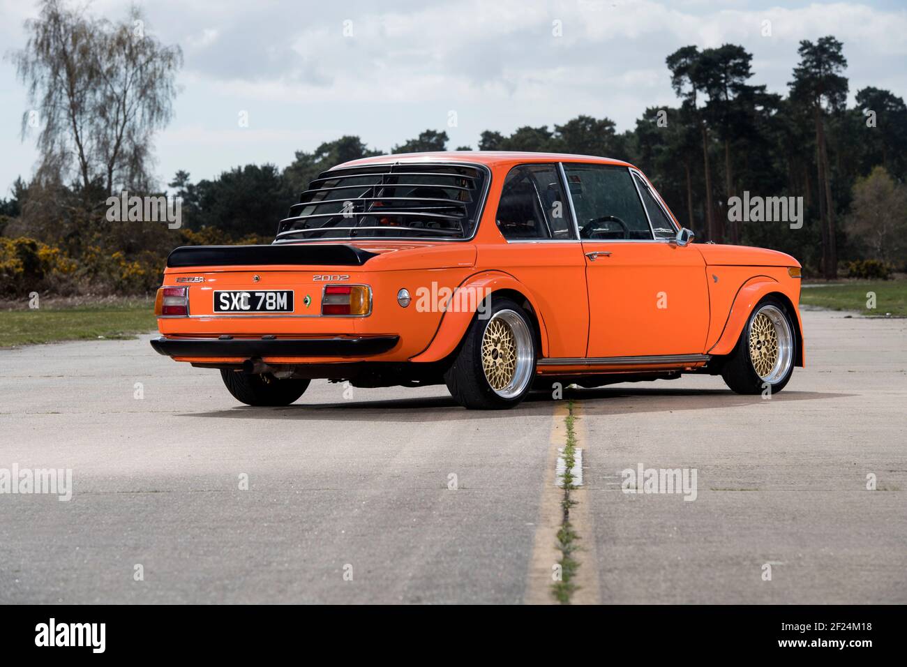 BMW 2002 with a Honda S2000 engine transplant Stock Photo - Alamy