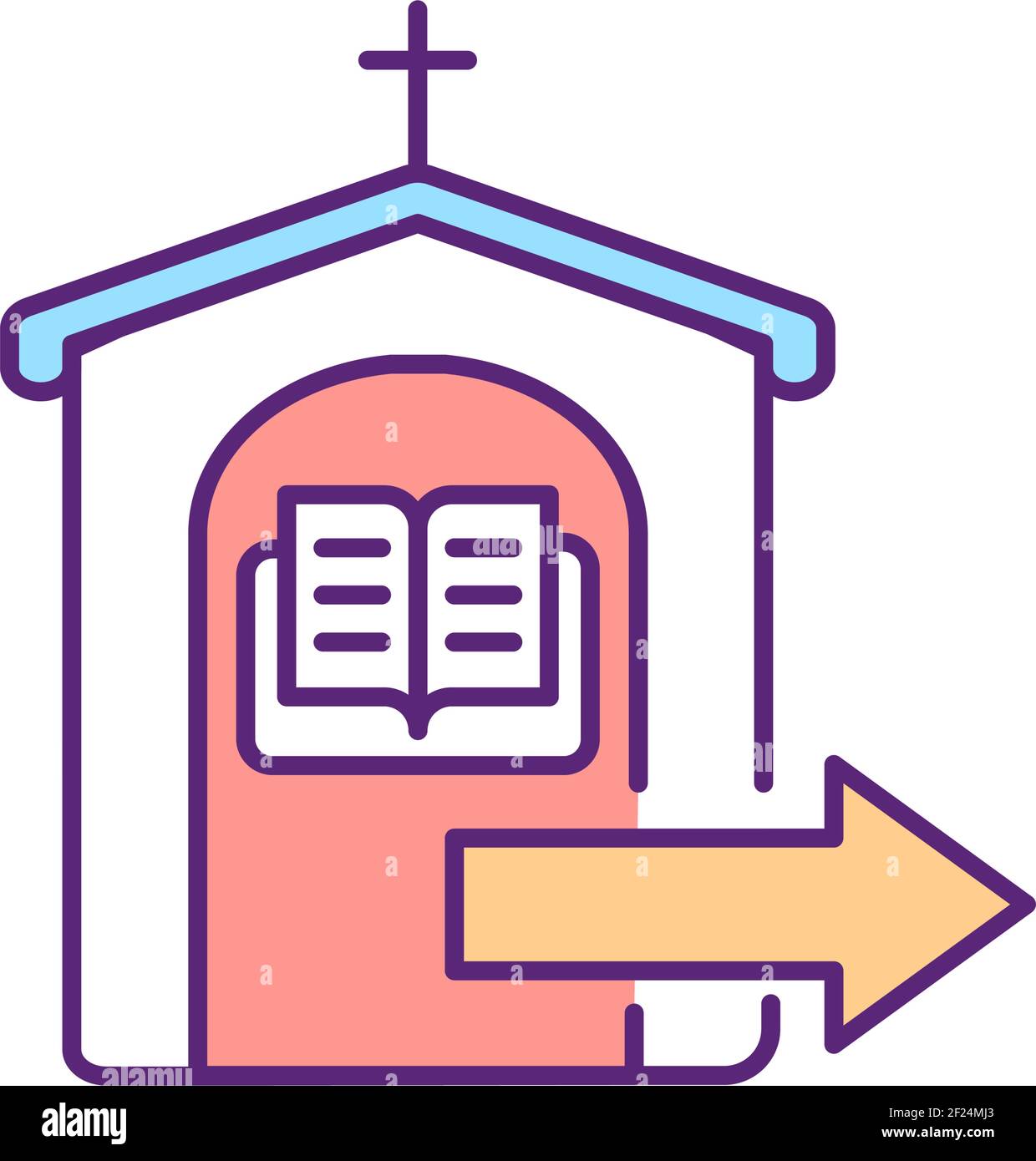 Confessing sins RGB color icon Stock Vector Image & Art - Alamy