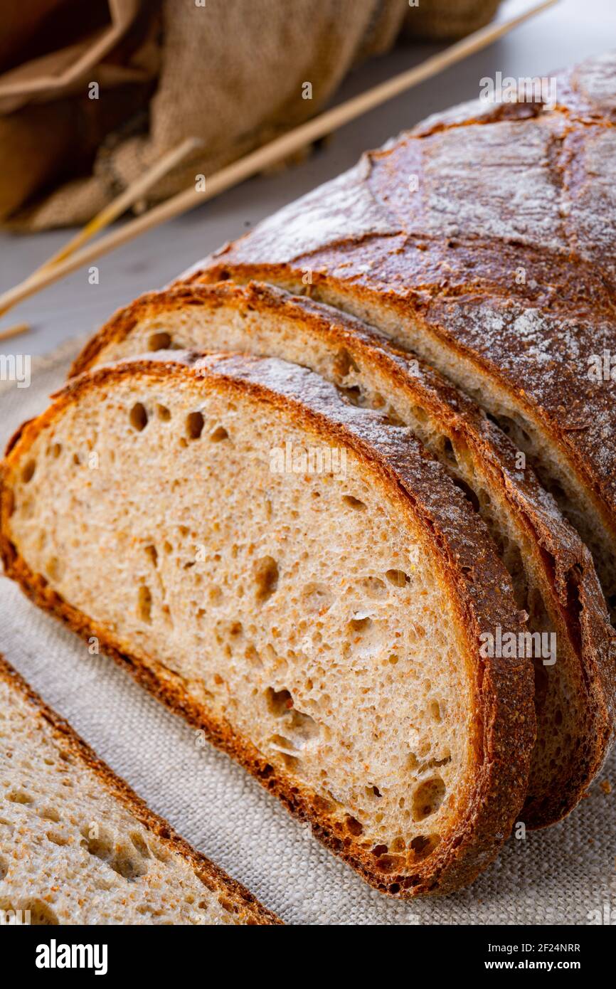 Delicious mixed rye bread, also called gray bread Stock Photo - Alamy