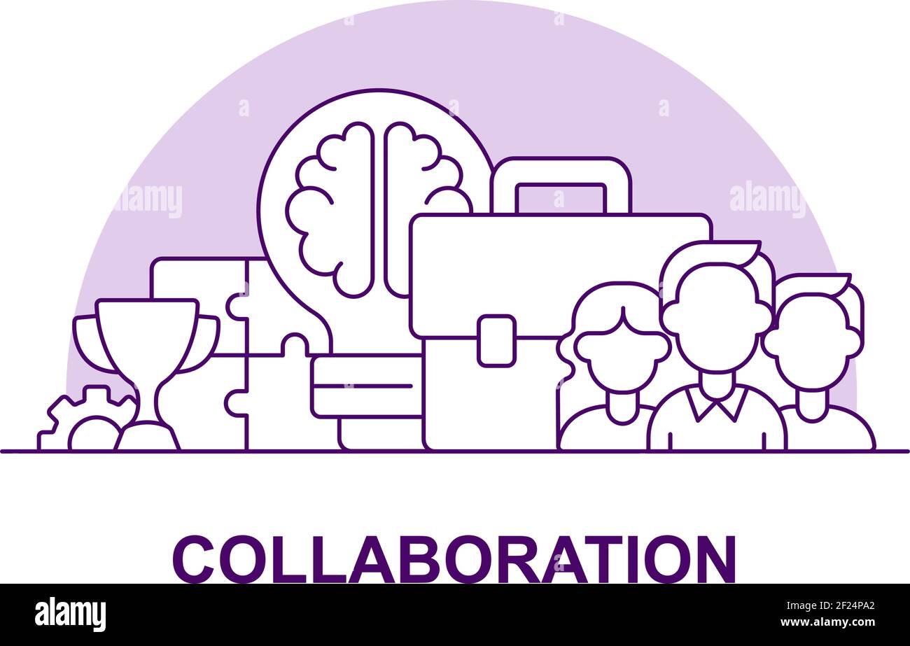 Collaboration creative UI concept icon Stock Vector Image & Art - Alamy
