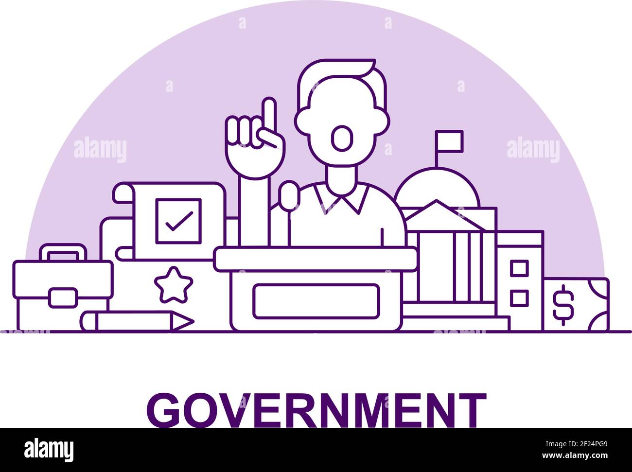 Goverment creative UI concept icon Stock Vector Image & Art - Alamy