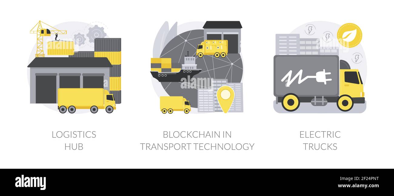 Logistics technology hub Stock Vector Images - Alamy