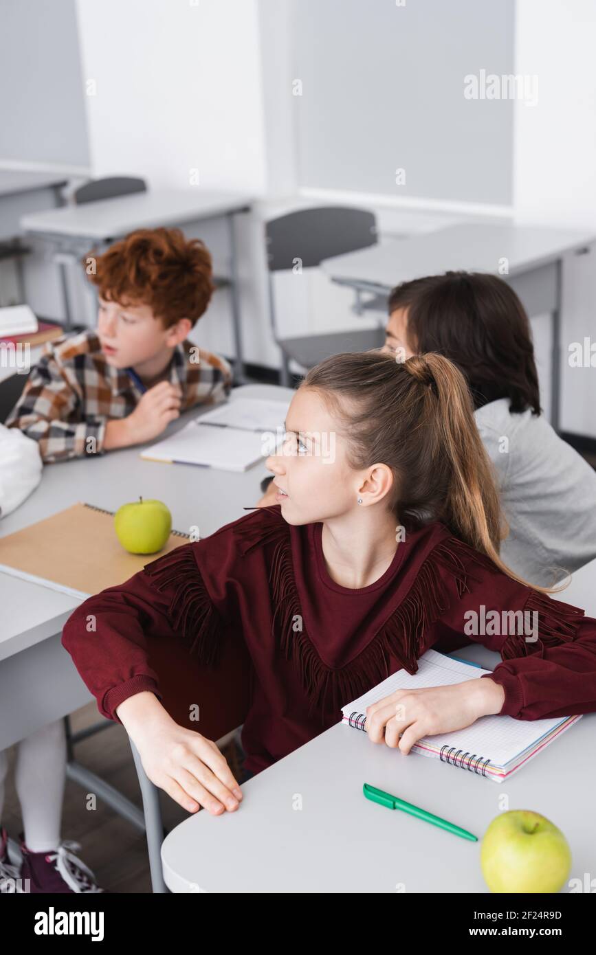 Children during lesson in hi-res stock photography and images - Alamy