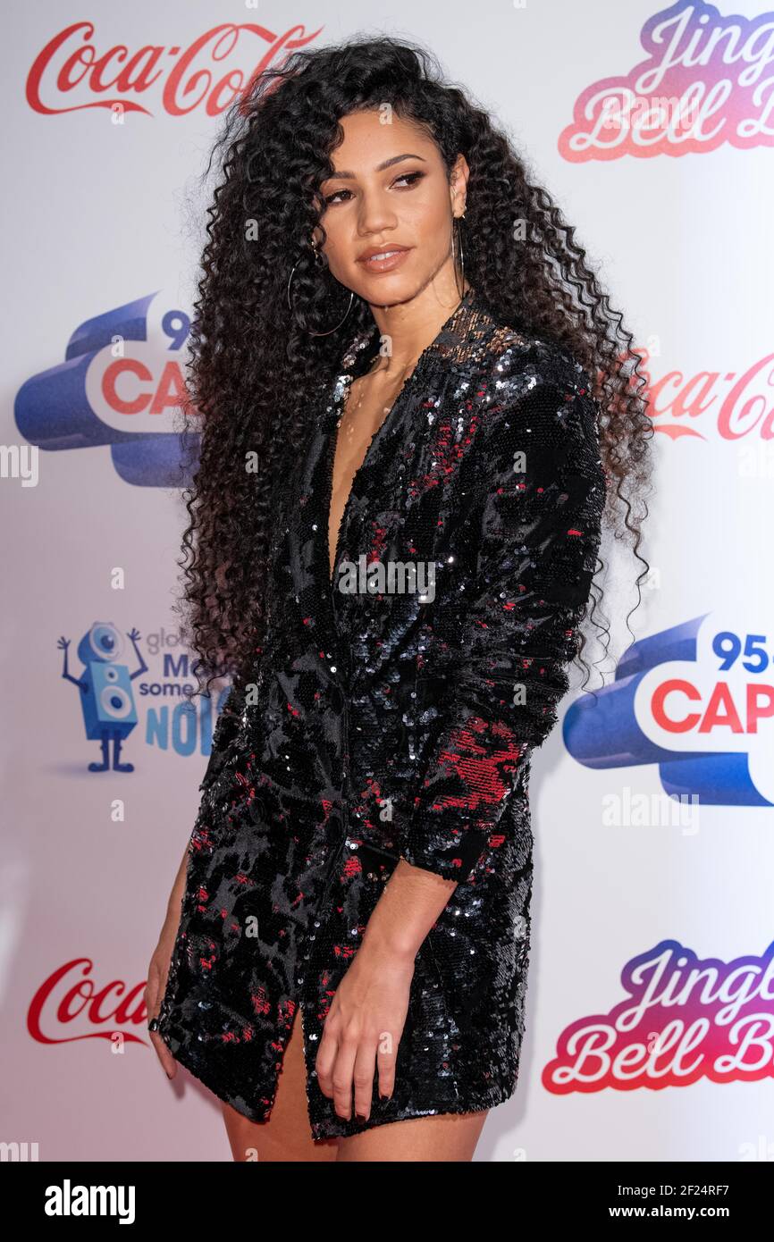 London, United Kingdom. 8th December 2018. Vick Hope during day one of ...