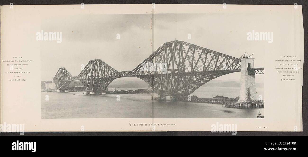 The Forth Bridge (completed Stock Photo - Alamy