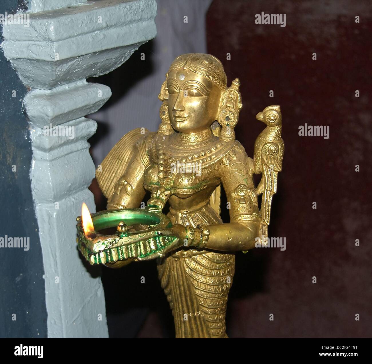 The island Sri Lanka (Ceylon), typical Buddhist religious sculpture ...