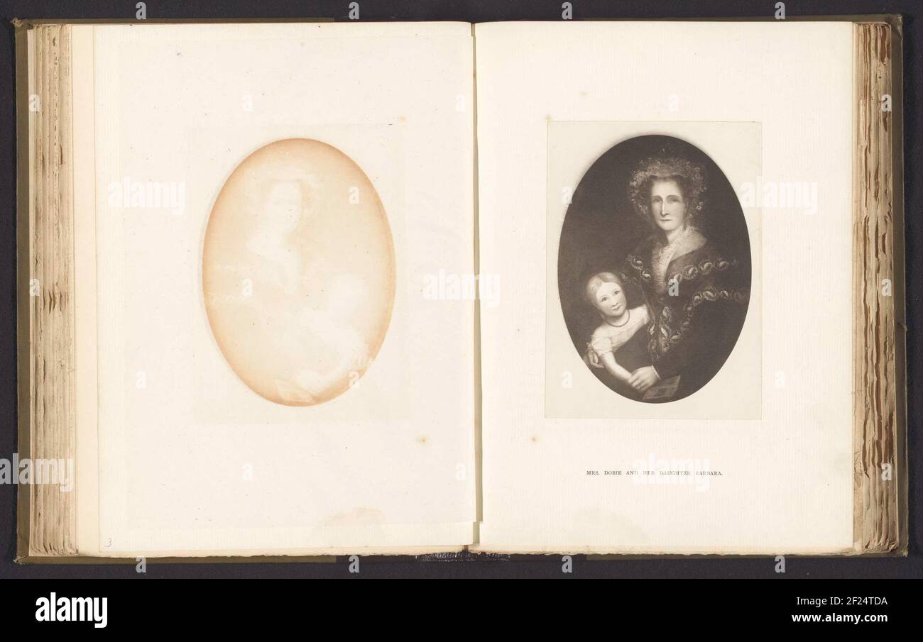 Mrs. Dobie and her daughter Barbara Stock Photo - Alamy