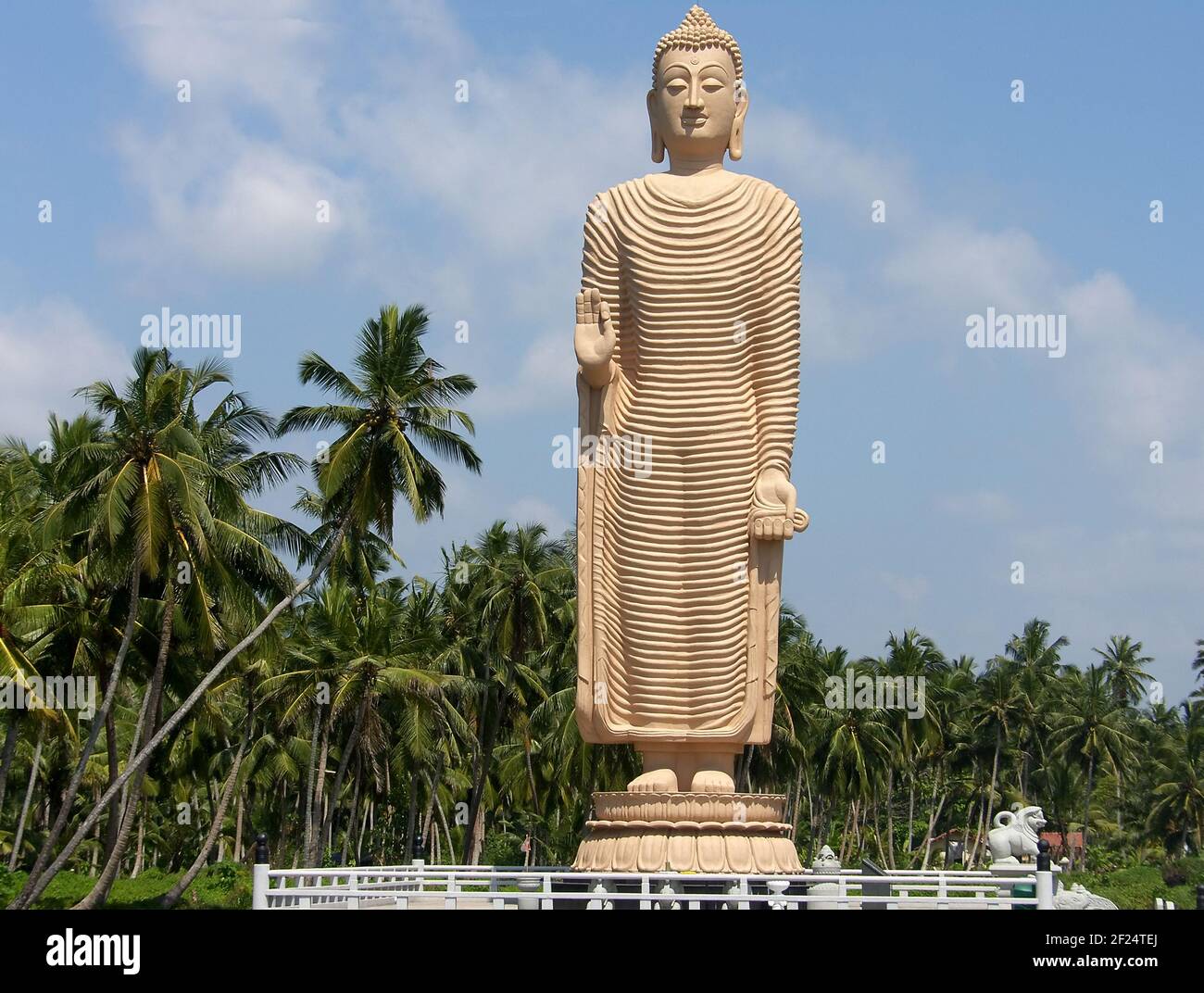 Island Sri Lanka (Ceylon), the statue of the Buddha put by Japanese in ...