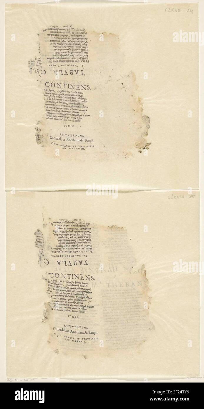 Tabula cebetis hi-res stock photography and images - Alamy