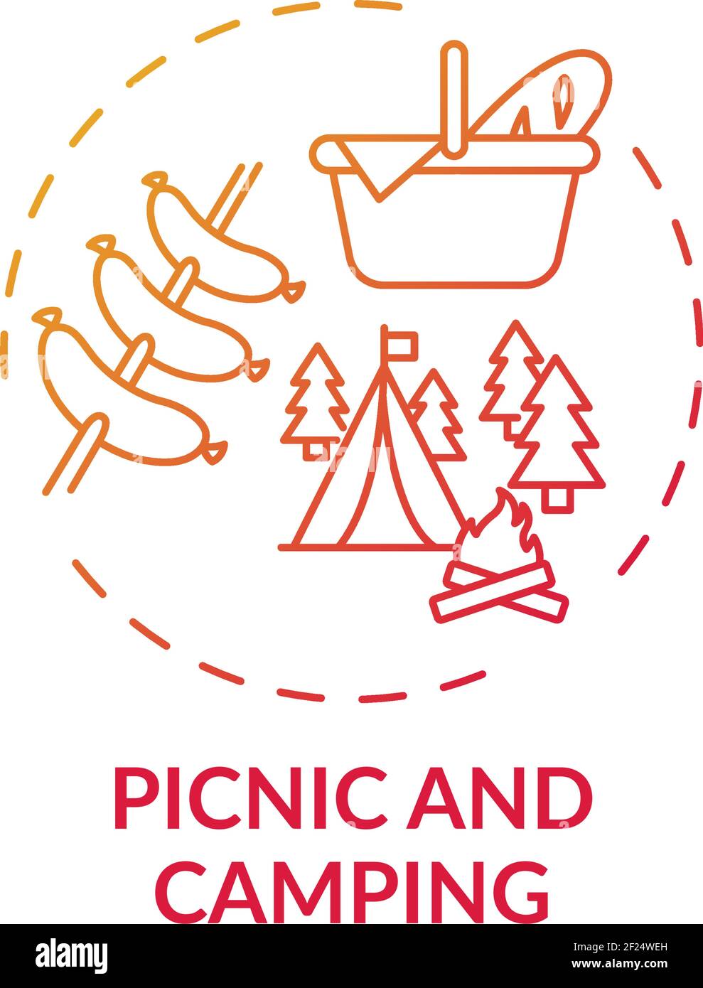 Picnic and camping concept icon Stock Vector Image & Art - Alamy