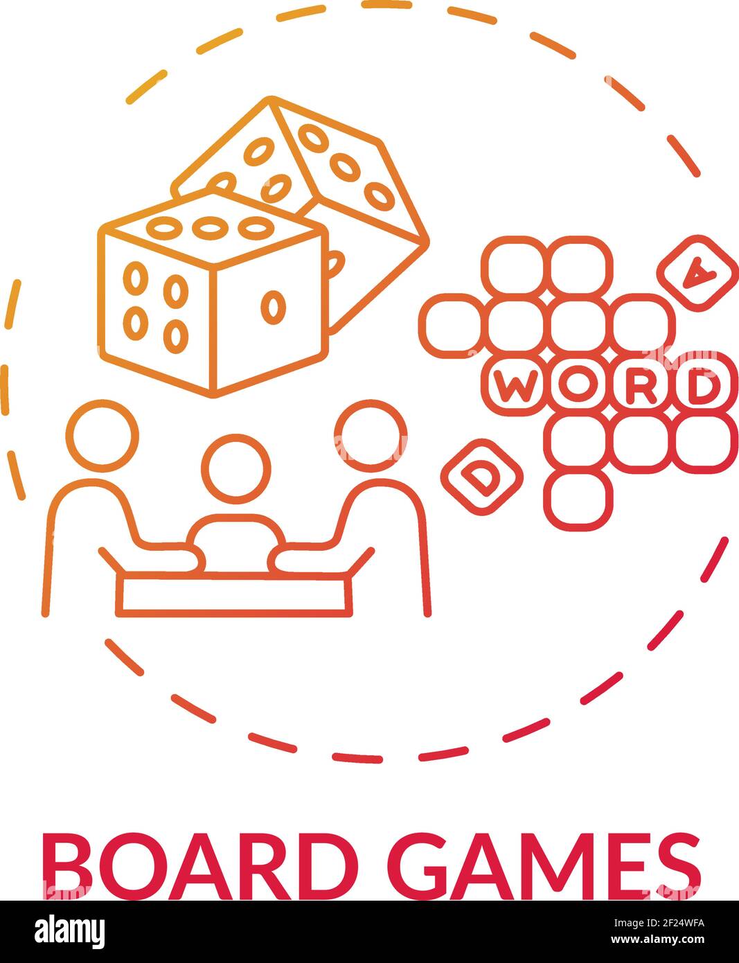 Board games linear icon Cut Out Stock Images & Pictures - Alamy