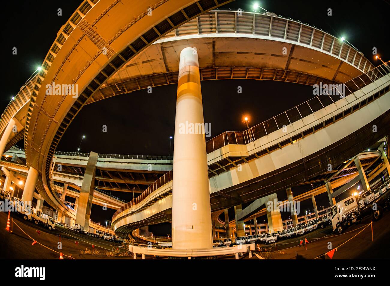 Bayshore Route Daikoku Junction (Tsurumi-ku, Yokohama City Stock Photo ...