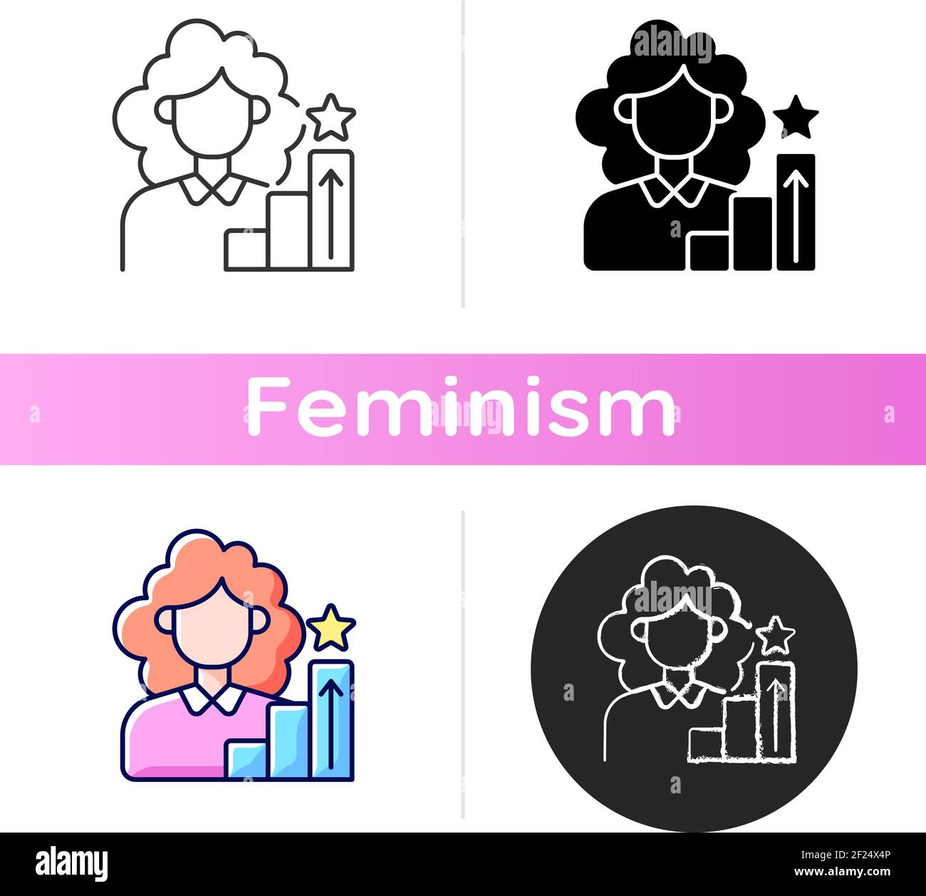 Women in management icon Stock Vector Image & Art - Alamy