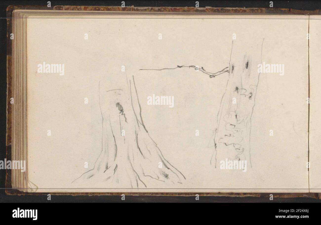 Tree stump and root.Leaf 44 verso from a sketchbook with 60 sheets ...