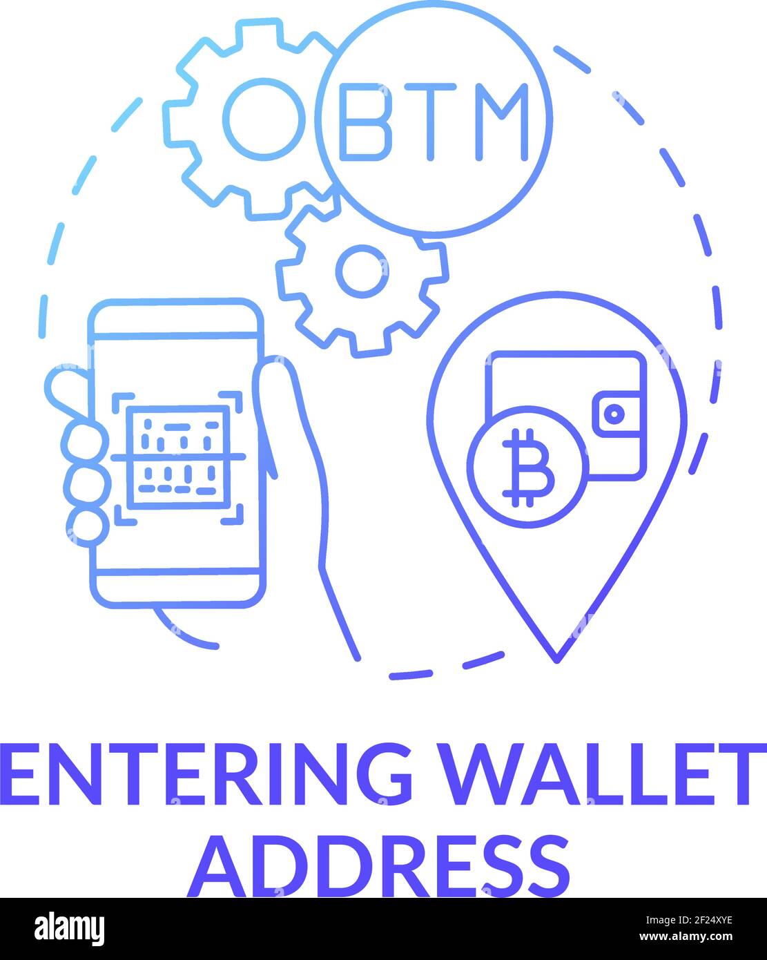 Entering wallet address concept icon Stock Vector Image & Art - Alamy