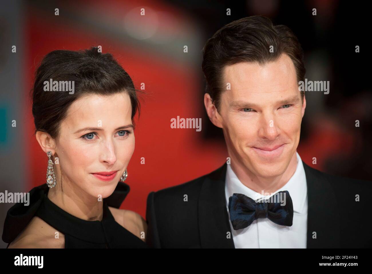 Benedict Cumberbatch and wife Sophie Irene Hunter attend the EE British ...