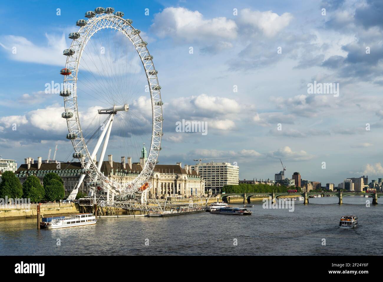 View of the London Eye Stock Photo - Alamy
