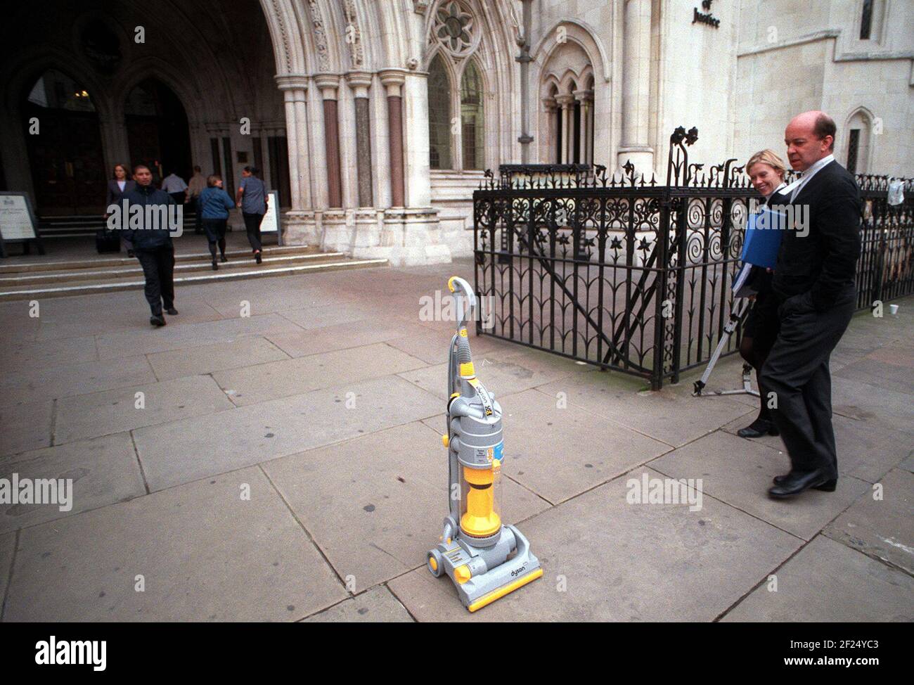 A DYSON CLEANER OCTOBER 2000PLACED OUTSIDE THE HIGH COURT TODAY BY ...