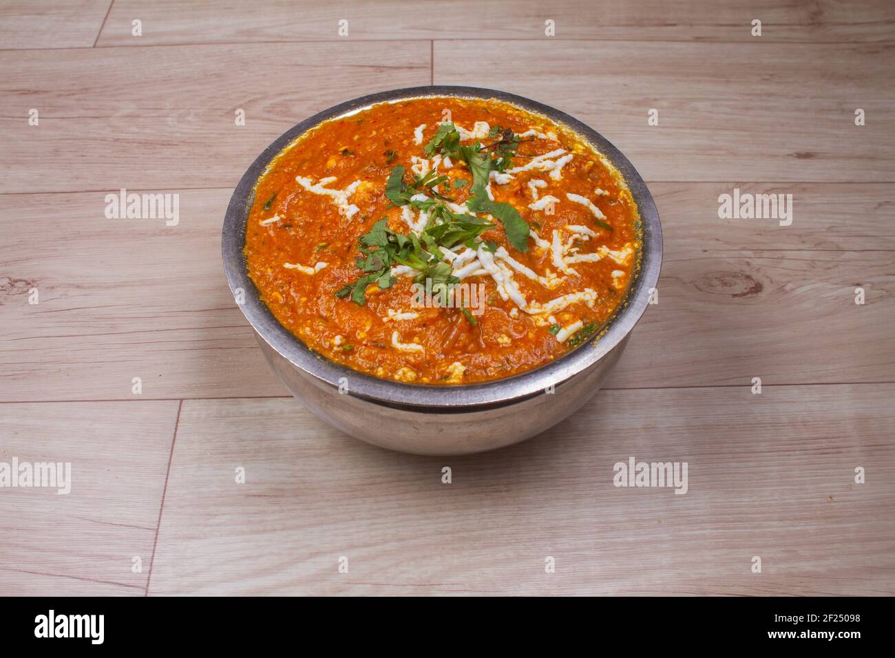 Vegetable handi made from vegetables, served on copper bowl with ...