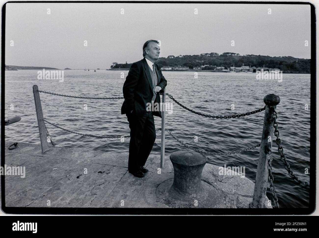 David Owen of the SDP on the British Election Campaign in 1987 Stock ...