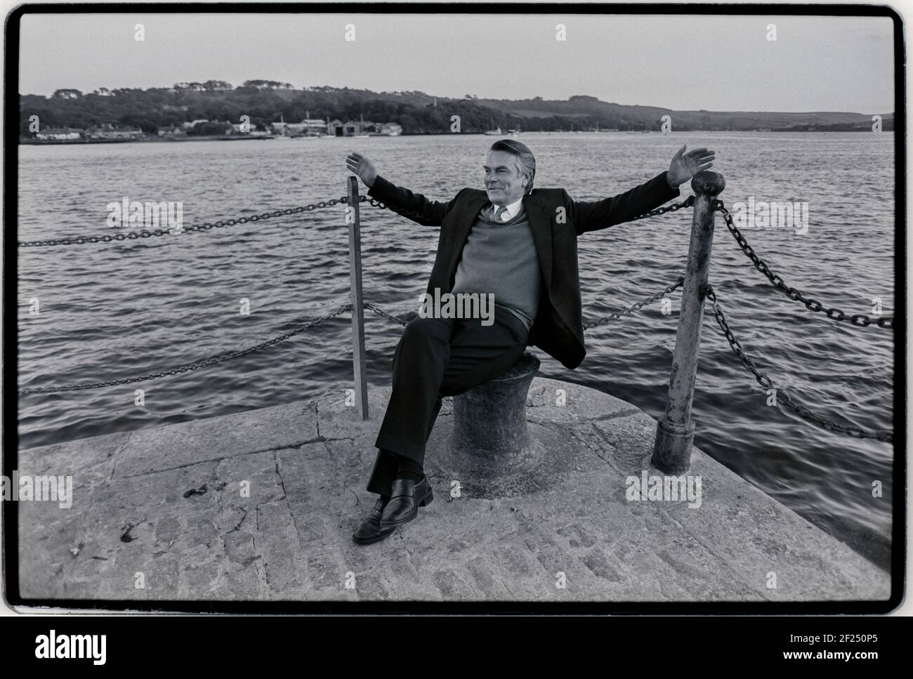 David Owen of the SDP on the British Election Campaign in 1987 Stock ...