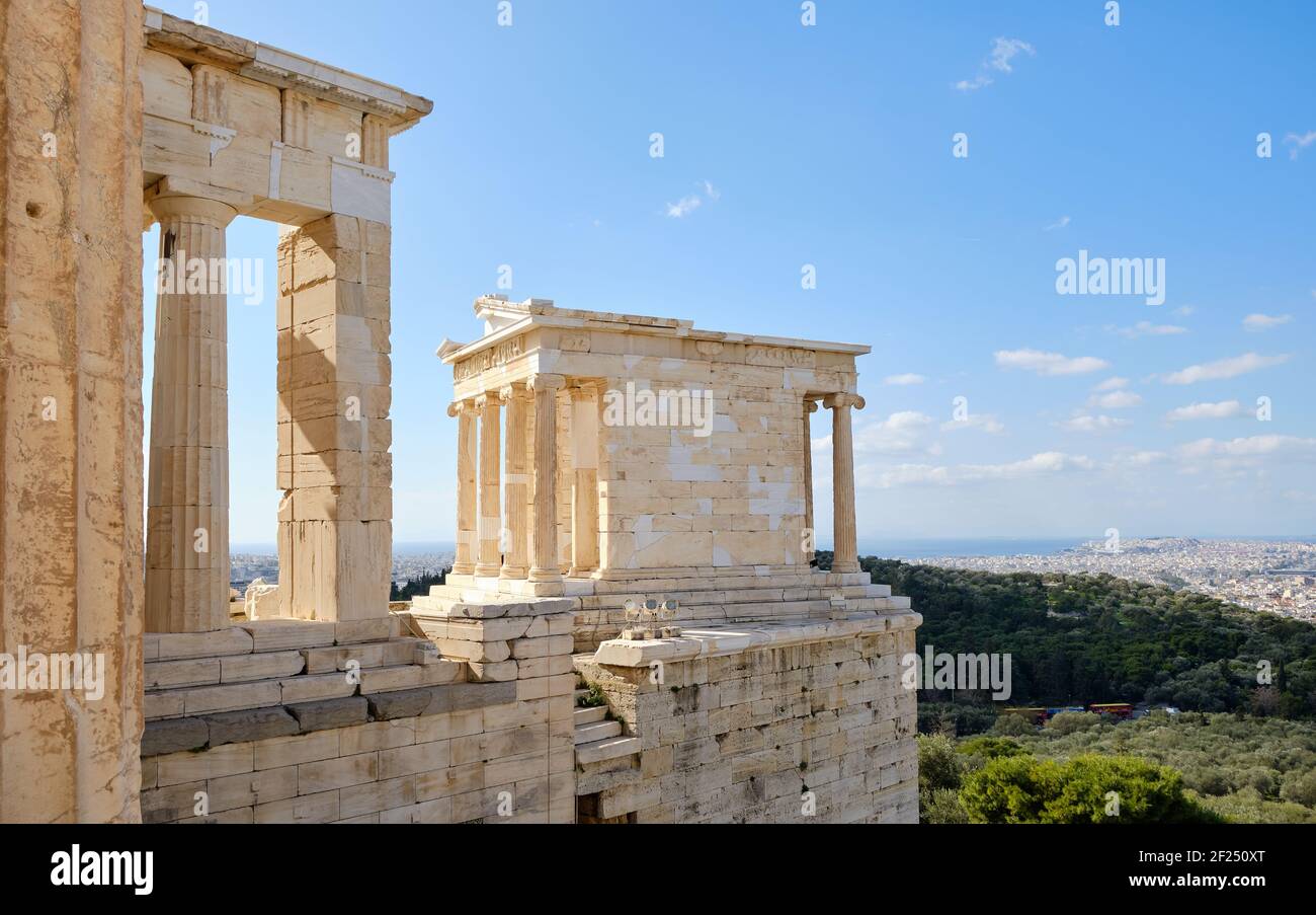 Propylaea. The imposing entrance to the Acropolis Stock Photo - Alamy