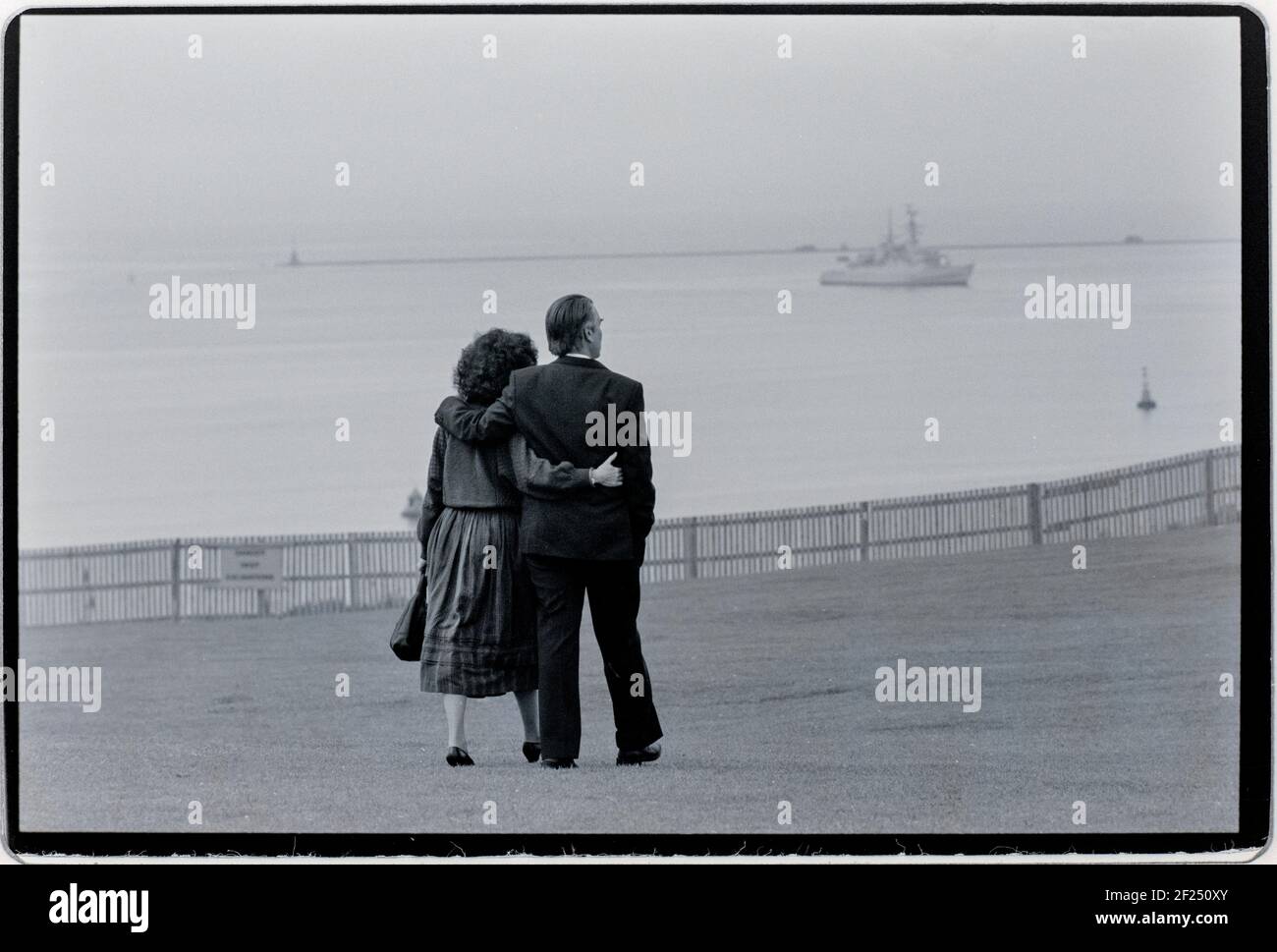 David Owen of the SDP on the British Election Campaign in 1987 Stock ...