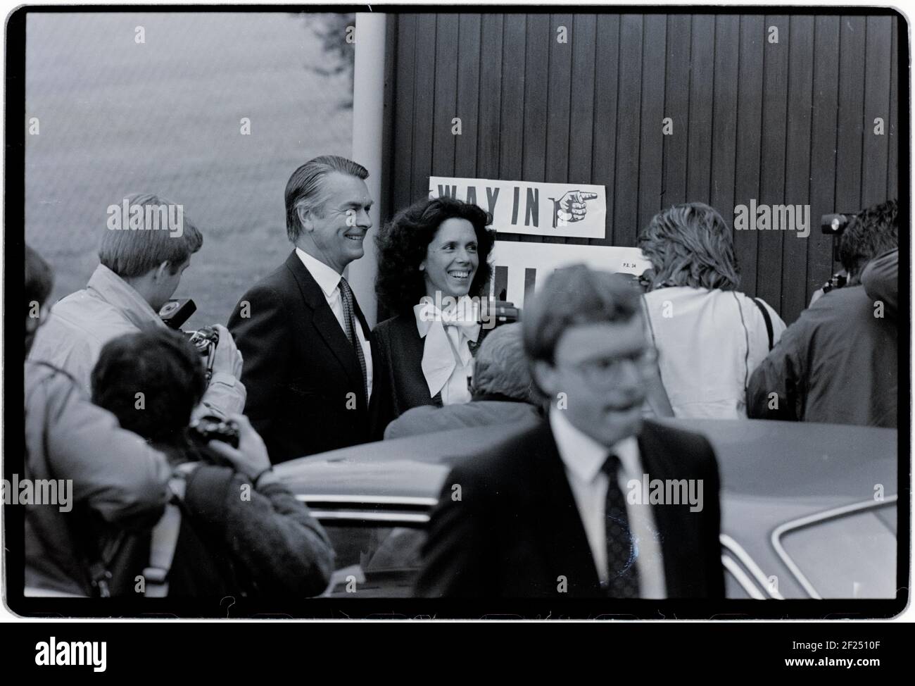 David Owen of the SDP on the British Election Campaign in 1987 Stock ...